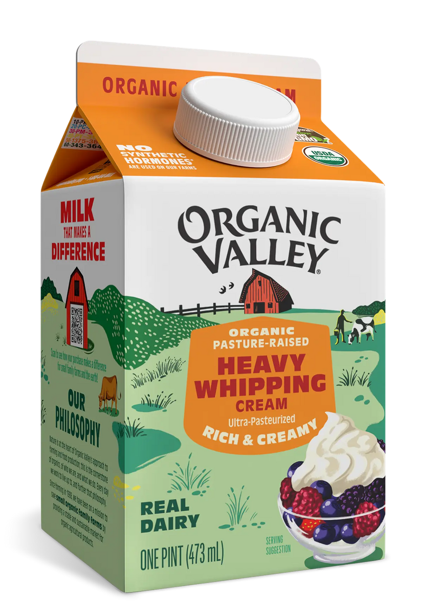 Organic Valley Heavy Whipping Cream. One Pint. | Paisanos Butcher Shop