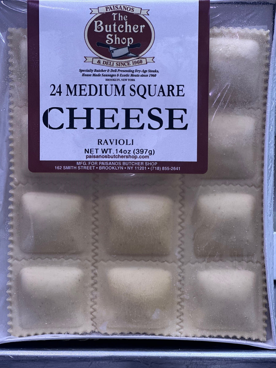 Paisanos Cheese 24 medium square Ravioli | Paisanos Butcher Shop