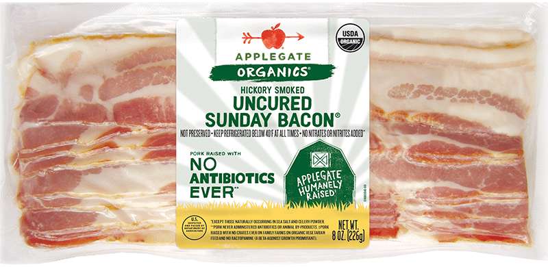 Applegate Organic Sunday Bacon. 8 oz. | Paisanos Butcher Shop