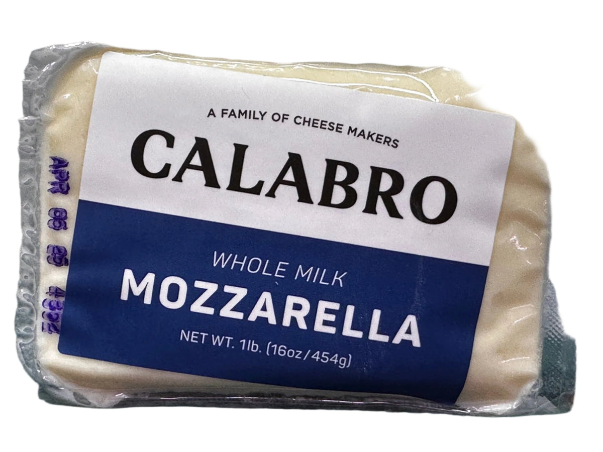 Calabro Mozzarella Cheese Whole Milk. 16 oz. | Paisanos Butcher Shop