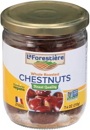 La Forestiere Whole Roasted Chestnuts - 7.4oz | Paisanos Butcher Shop