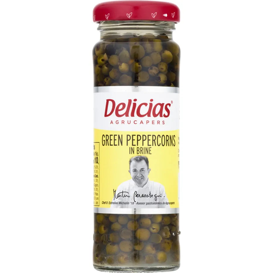 Delicias Green Peppercorns In Brine. 3.5oz | Paisanos Butcher Shop