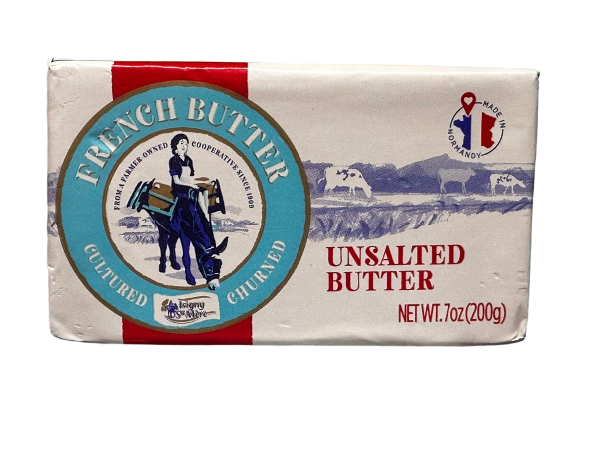 French Butter Unsalted. Isigny Ste. 7 oz. | Paisanos Butcher Shop