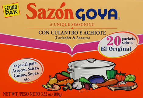 Goya Sazón with Cilantro & Tomato1.41 oz | Paisanos Butcher Shop
