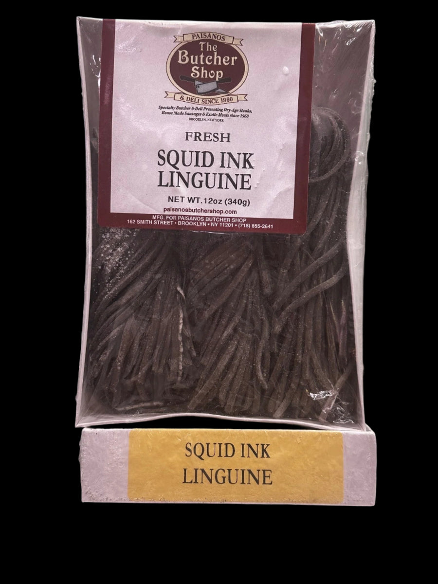 Paisanos Squid Ink Linguine Pasta | Paisanos Butcher Shop