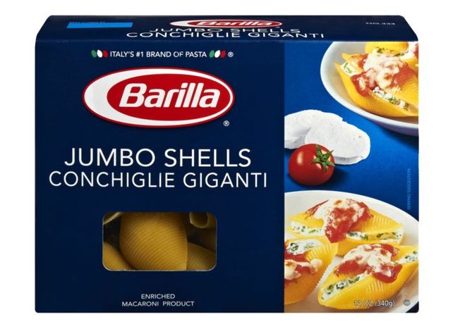 Barilla Shells, Jumbo - 12 Ounces | Paisanos Butcher Shop