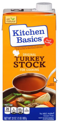Kitchen Basics Turkey Cooking Stock - 32 fl oz. | Paisanos Butcher Shop