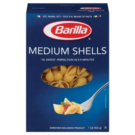 Barilla Medium Shells 16oz | Paisanos Butcher Shop